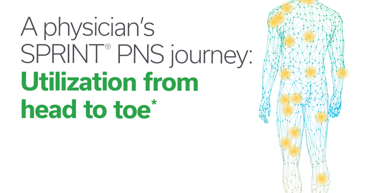 Head-to-toe* pain relief possibilities with SPRINT® PNS | SPR