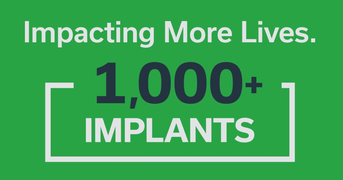 SPR announces 1,000th SPRINT PNS procedure | SPR